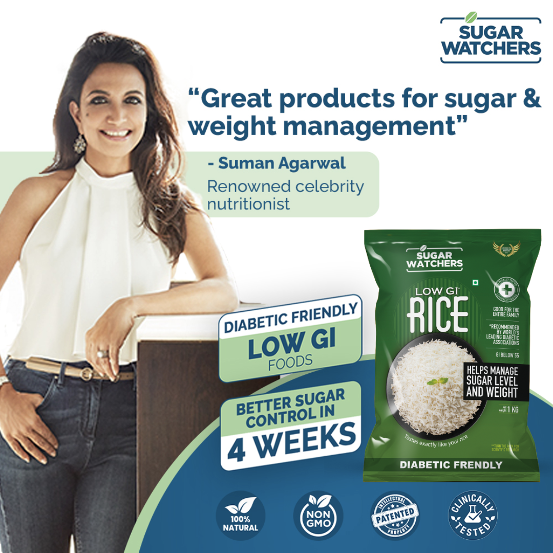 Low-GI Rice, Diabetic Friendly, US FDA Registered – Sugar Watchers Low ...