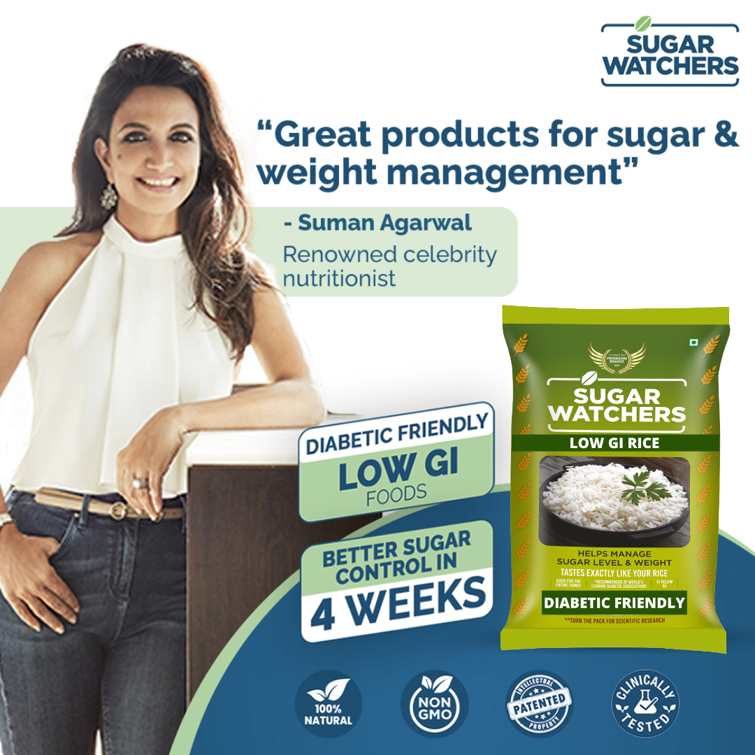 Low-GI Rice, Diabetic Friendly, US FDA Registered – Sugar Watchers Low ...