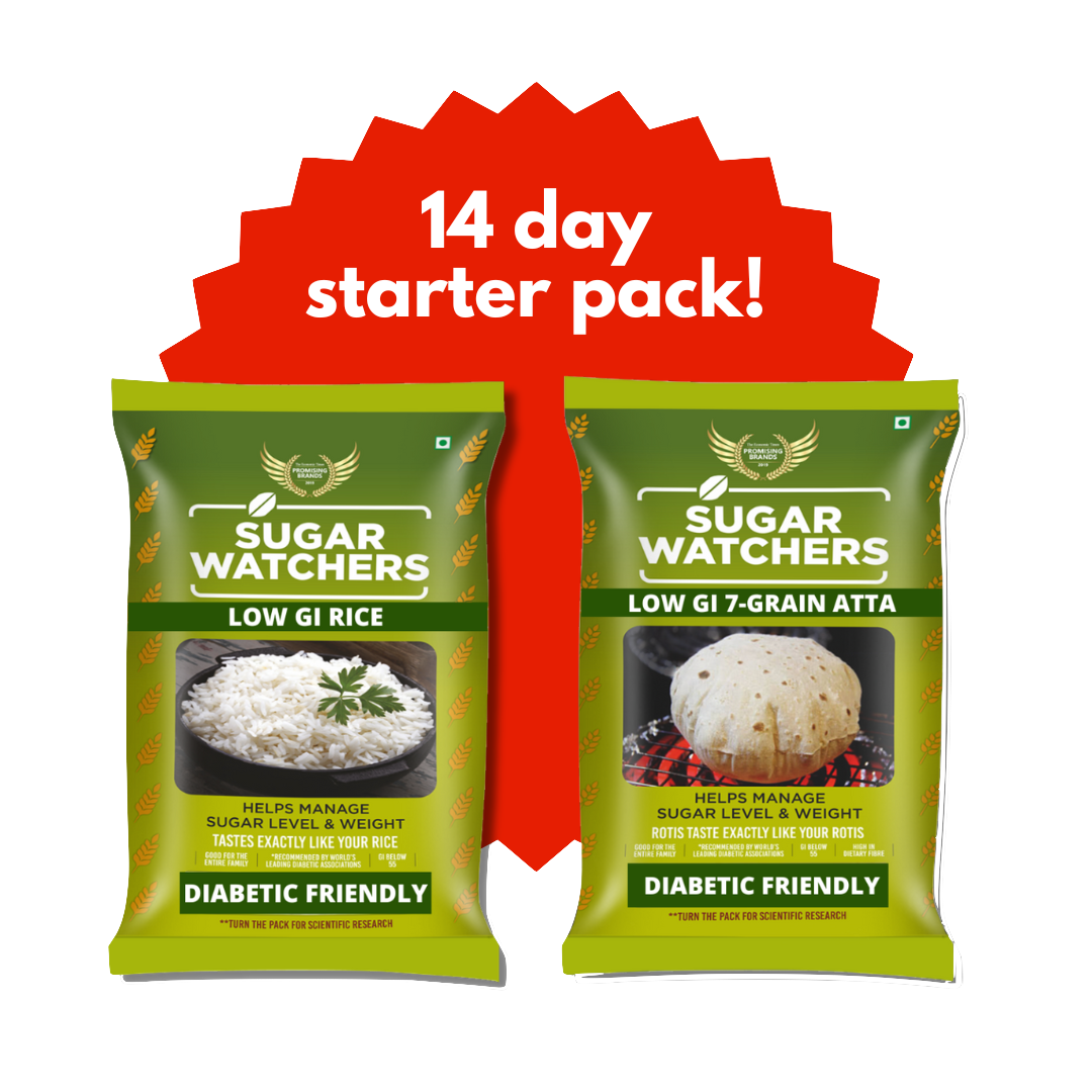 Diabetic Trial Pack, Low GI, Rice & 7-Grain Atta – Sugar Watchers Low ...